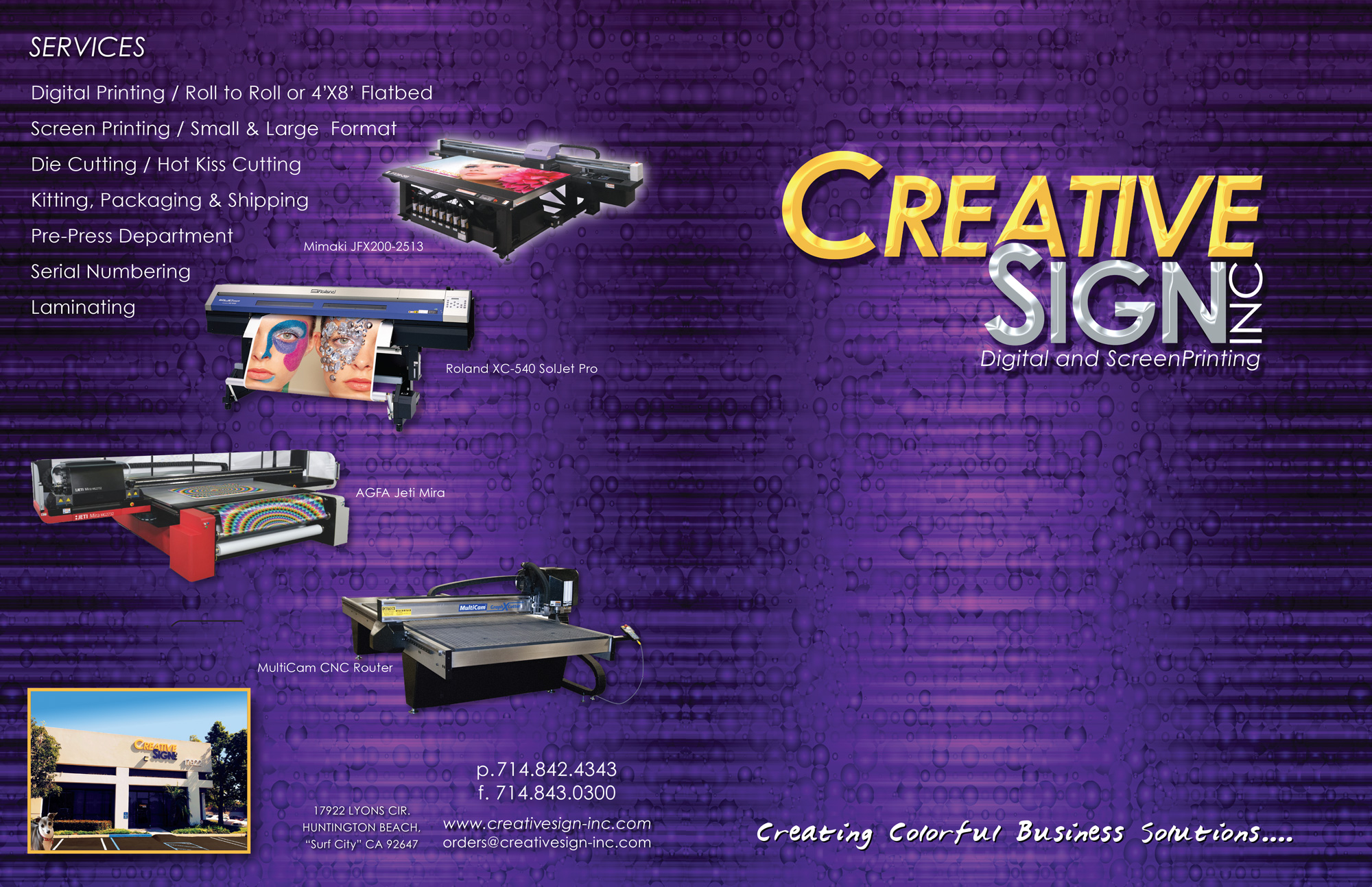 Equipment - Creative Sign Inc